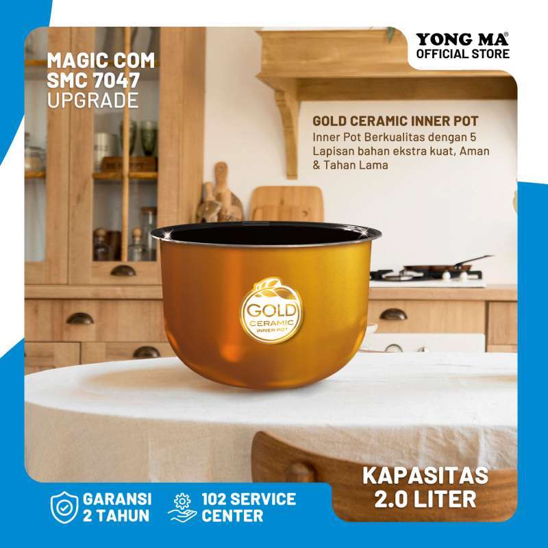 Promo Yong Ma Magic Com Smc-7047n Digital Rice Cooker - [2 L / Blue ...