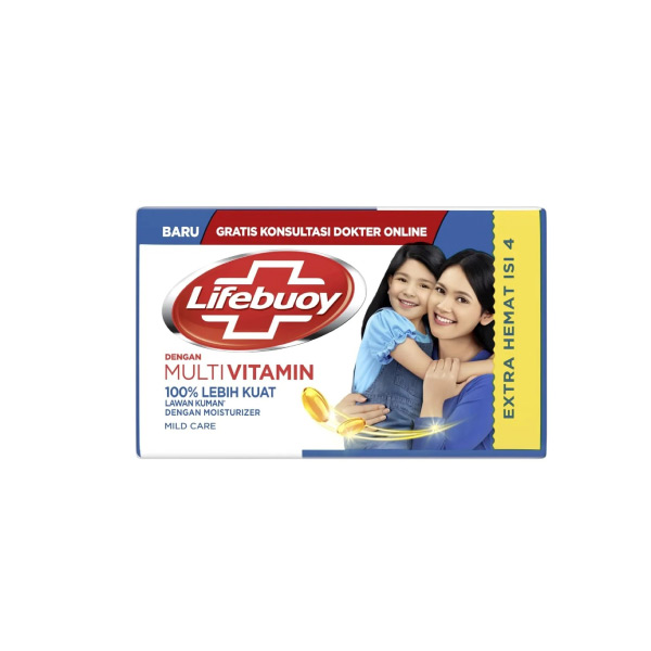 Jual LIFEBUOY BAR SOAP MILD BANDED BD 4 100 GR di Seller Hypermart East ...