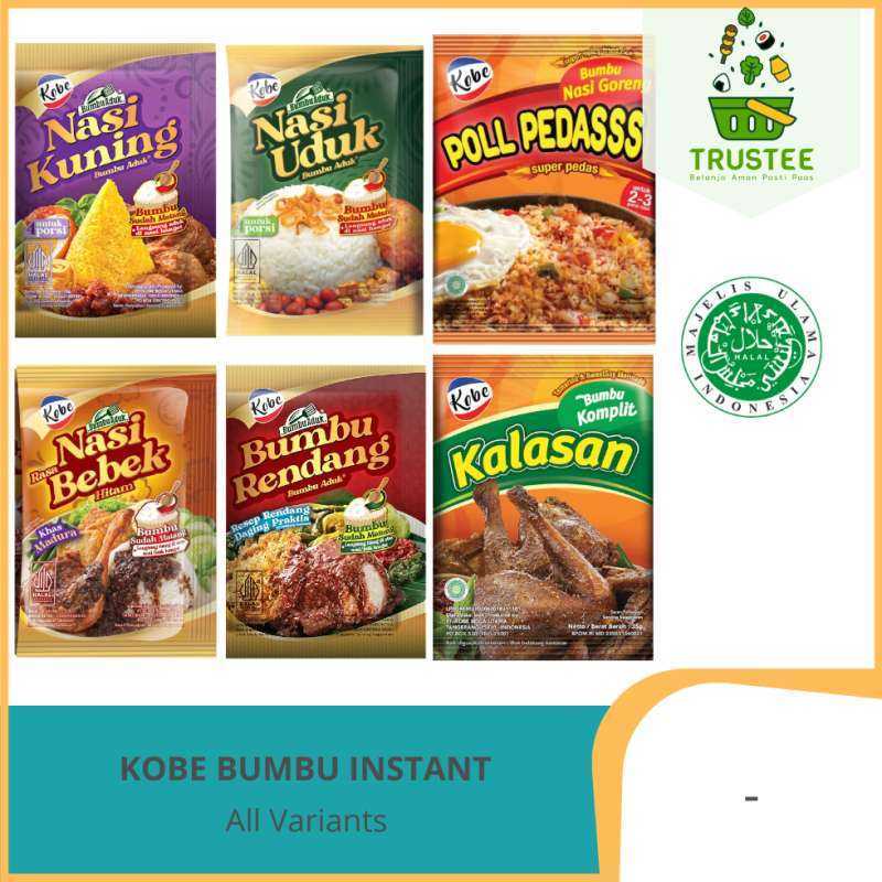 Jual Kobe Bumbu Aduk Nasi Instan Sachet Di Seller Trustee Mart - Gading ...