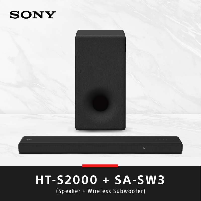 Promo Sony Ht-s2000 Soundbar 3.1ch Dts:x/dolby Atmos Bundle With Sa-sw3 ...