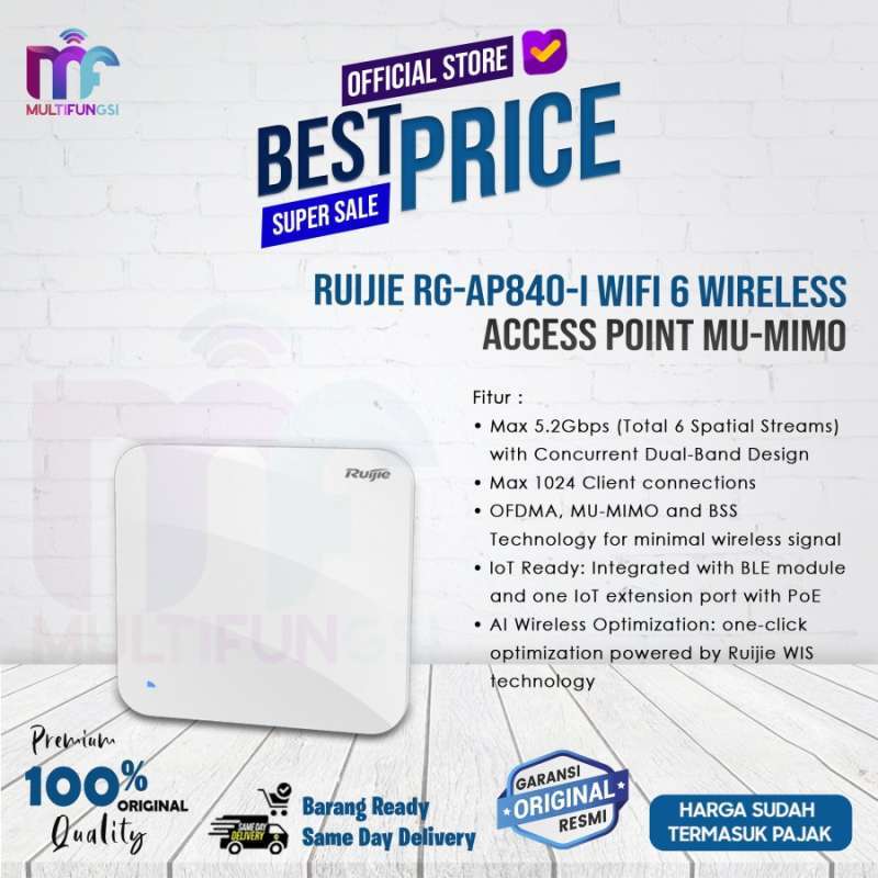 Jual Ruijie Rg-ap840-i Wifi 6 Wireless Access Point Mu-mimo Di Seller ...