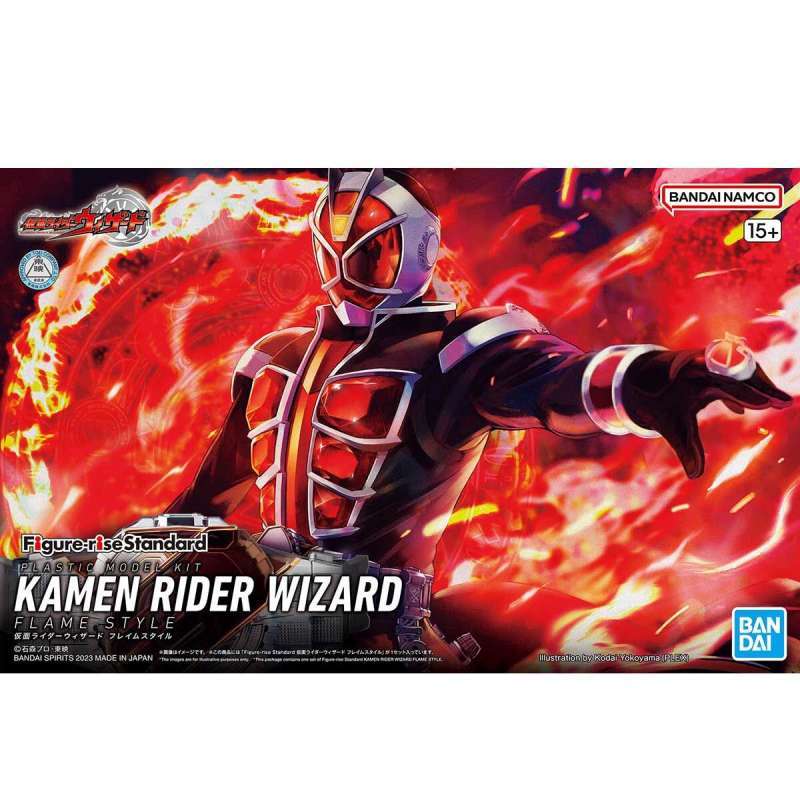 Promo BANDAI Figure Rise Standard Masked Kamen Rider Wizard Flame Style ...
