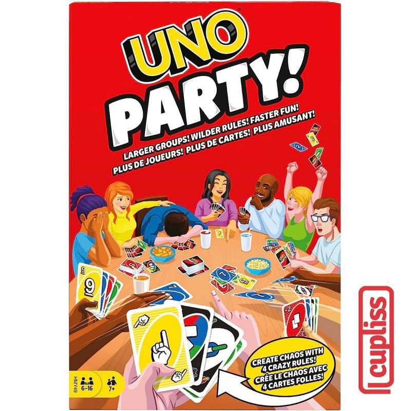 Promo Mattel HMY49 UNO Party Card Board Game Family Diskon 13% di ...