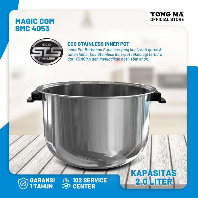Promo Yong Ma Smc 4053 Rice Cooker Stainless Magic Com Diskon 15% Di ...