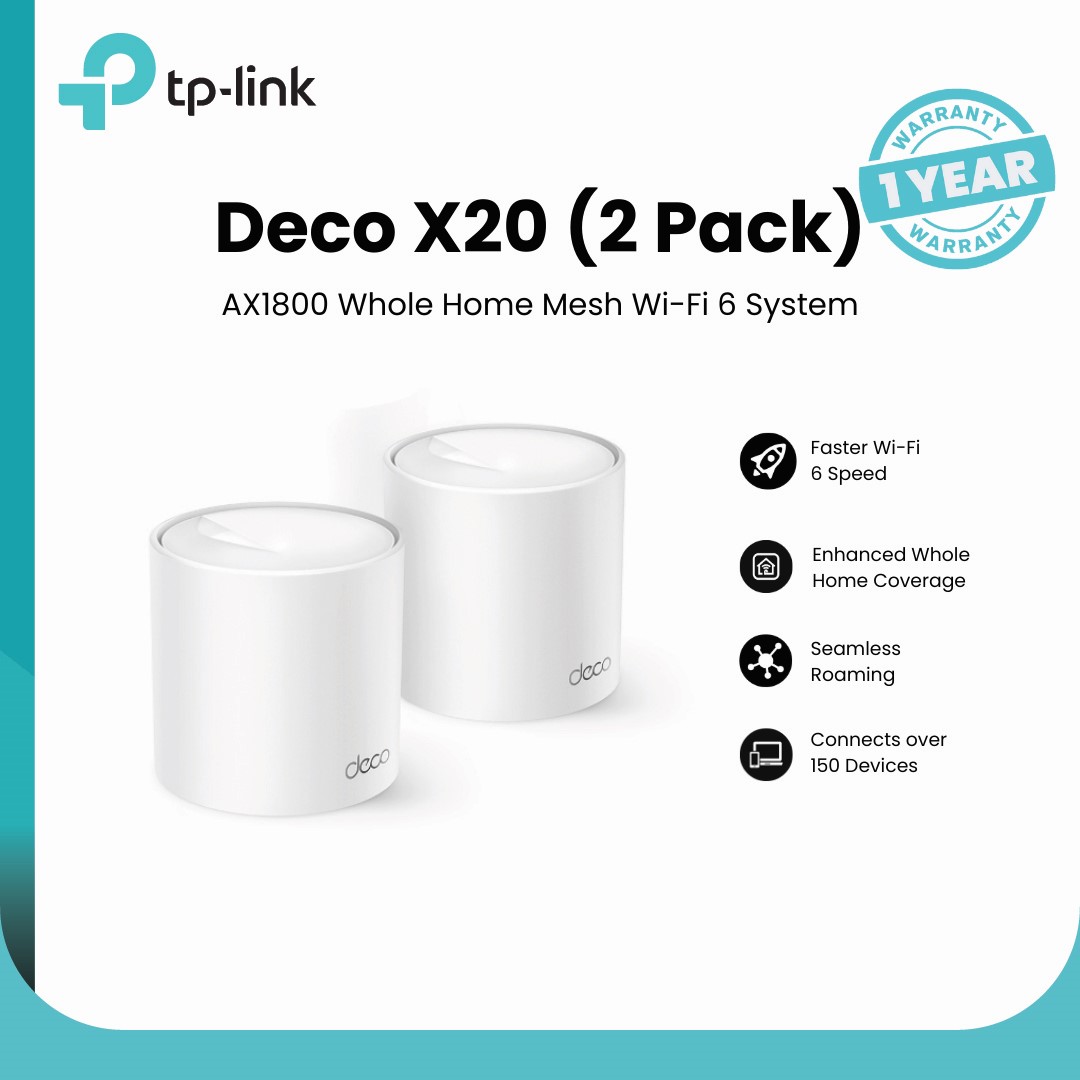 Jual Tp-link Deco X20 2 Pack Ax1800 Whole Home Mesh Wi-fi 6 System Di ... Jual Tp-link Deco X20 2 Pack Ax1800 Whole Home Mesh Wi-fi 6 System Di ...
