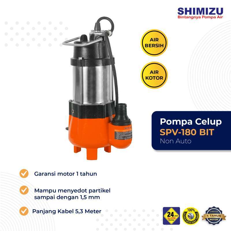 Promo Pompa Celup Shimizu Spv180bit Pompa Submersible Diskon 5% Di ...