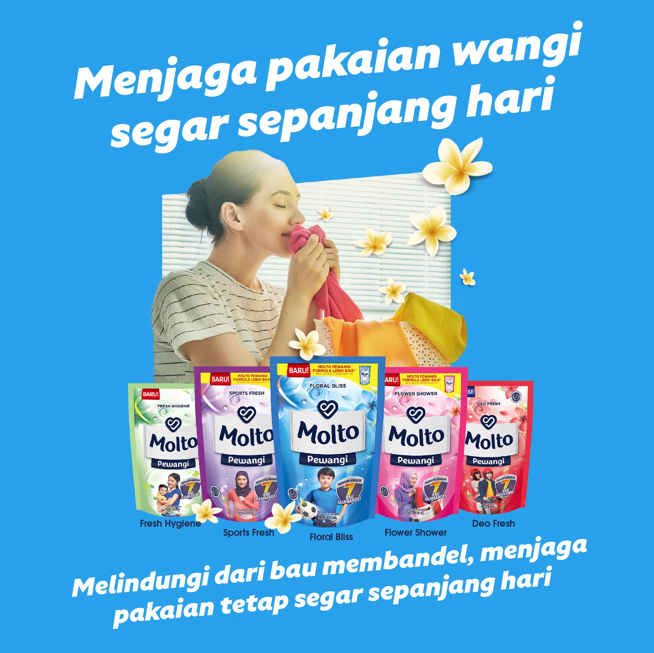 Promo Molto Floral Shower Pewangi & Pelembut Pakaian [250 mL] Diskon 10 ...