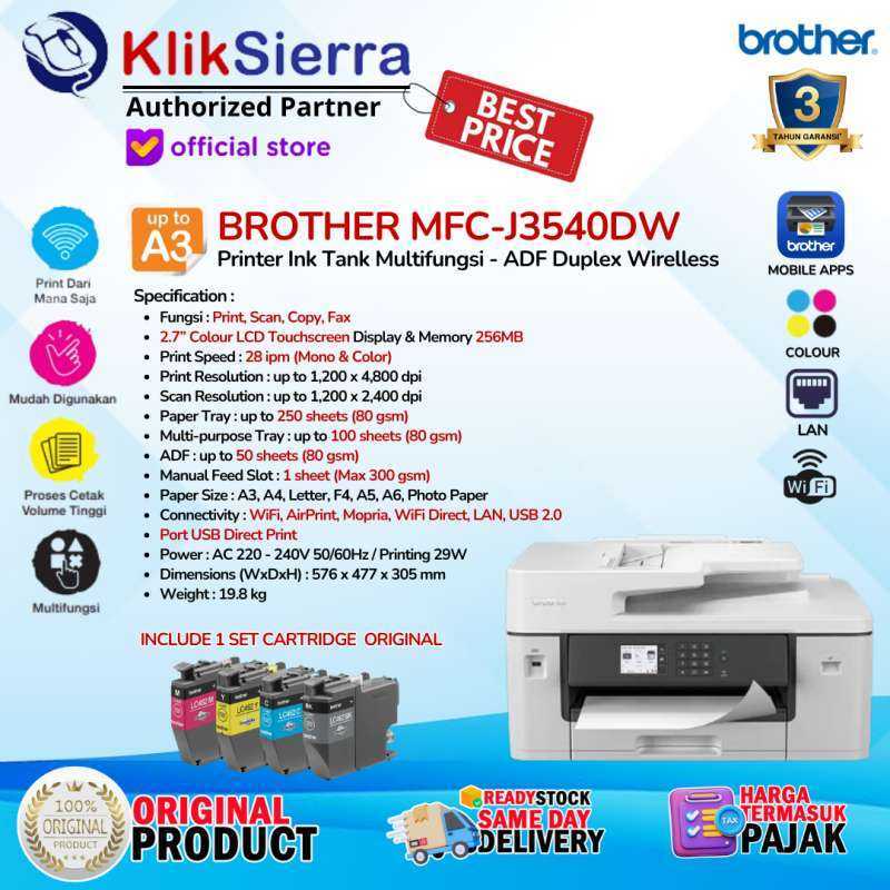 Printer Brother J3530 🔥 Harga & Spesifikasi Terbaru Mei 2026