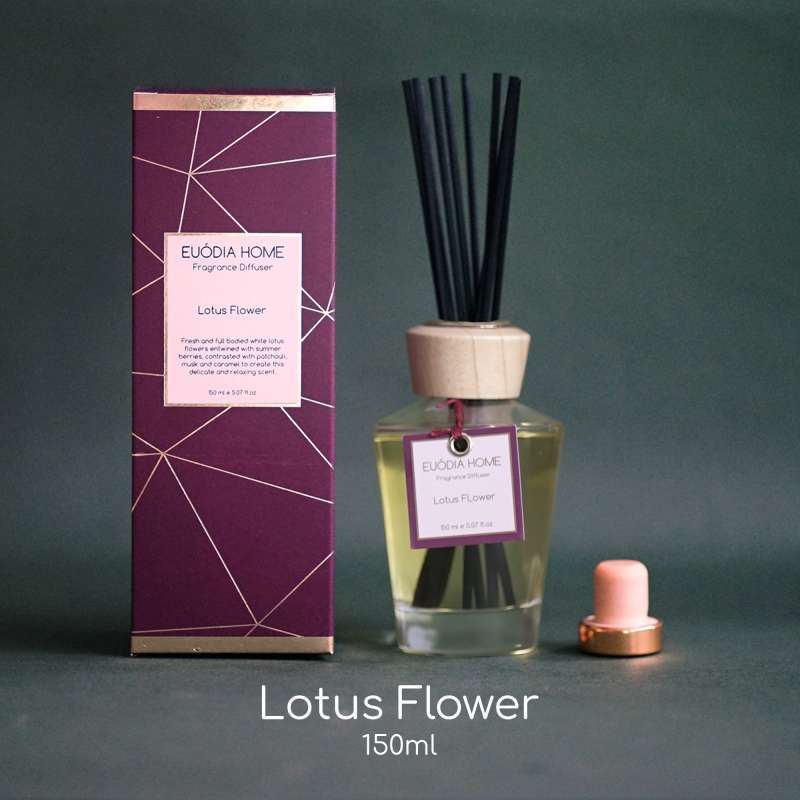 Jual Euodia Home Lotus Flower Fragrance Diffuser 150 ml di Seller ...