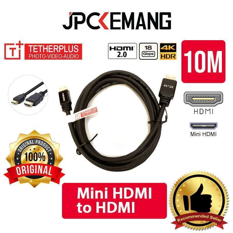 Jual Jpc Kemang Kabel Tetherplus Mini Hdmi To Hdmi 10m Cable Nylon ...