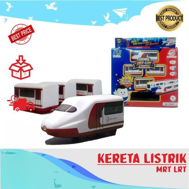 Promo Kereta Listrik MRT LRT Train Track Kereta Api Murah Original ...