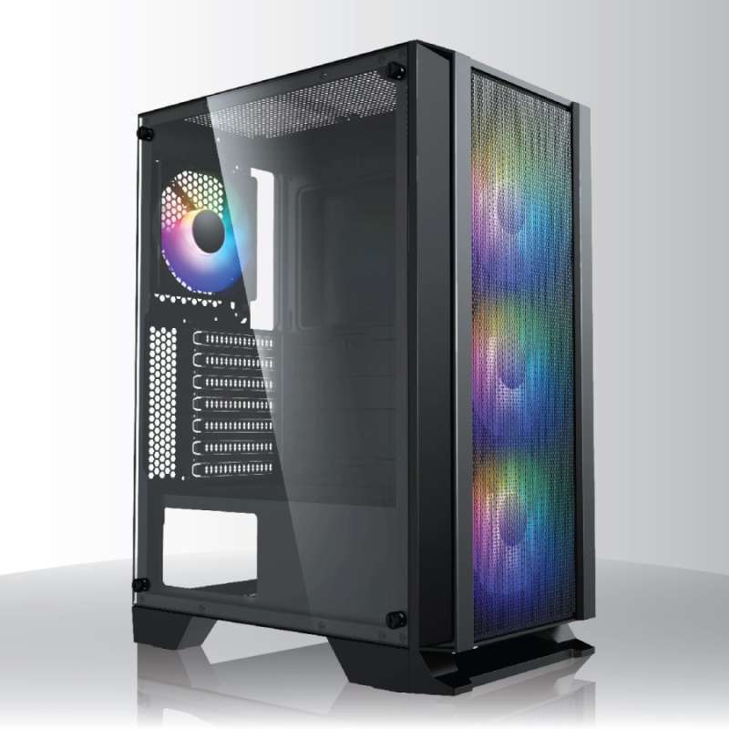 Jual Casing Pc Infinity Nebula With Fan Nebula V4 Atx Black +3fan Di ...