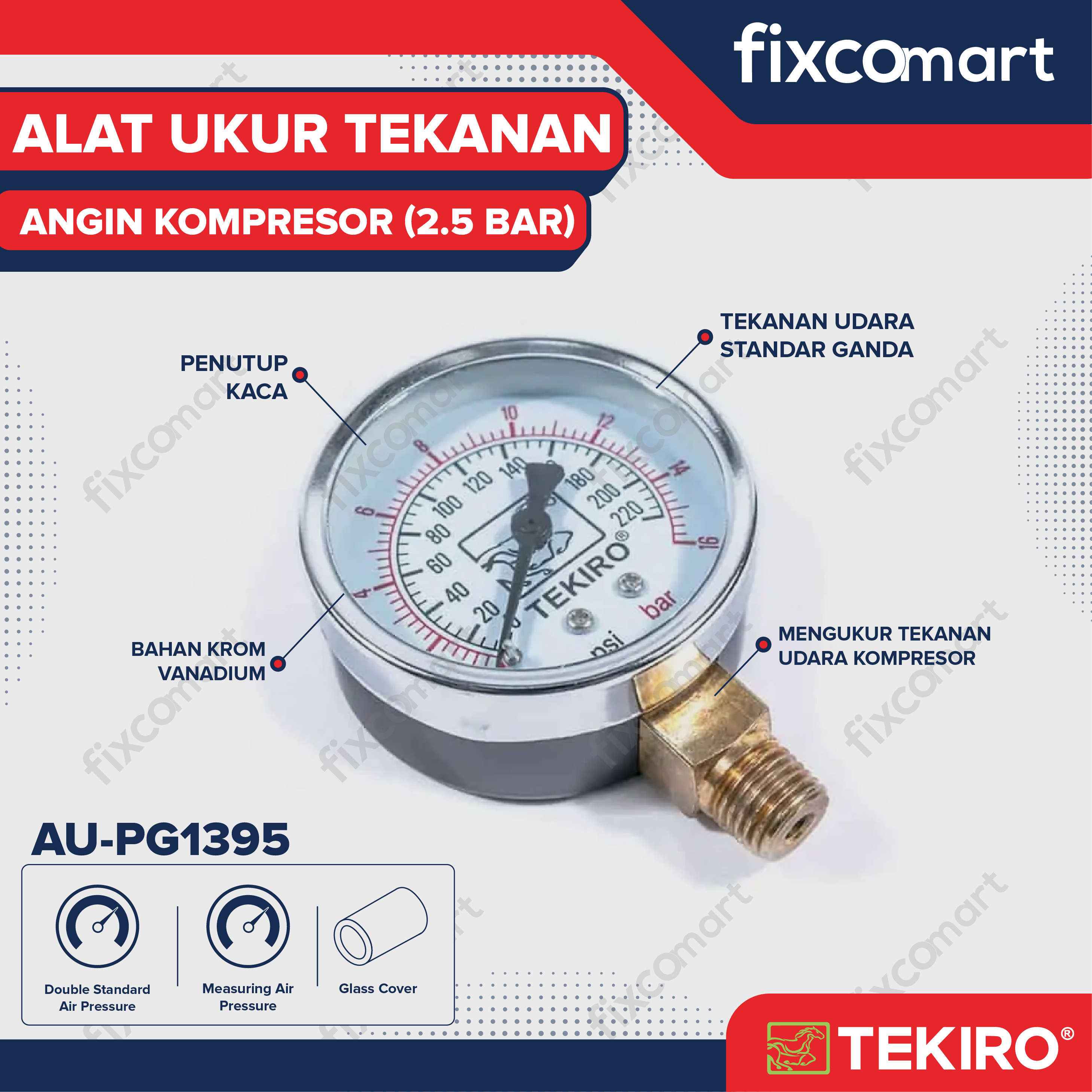 Promo Tekiro Alat Ukur Tekanan 2.5 Bar Diskon 26% Di Seller Fixcomart ... Promo Tekiro Alat Ukur Tekanan 2.5 Bar Diskon 26% Di Seller Fixcomart ...