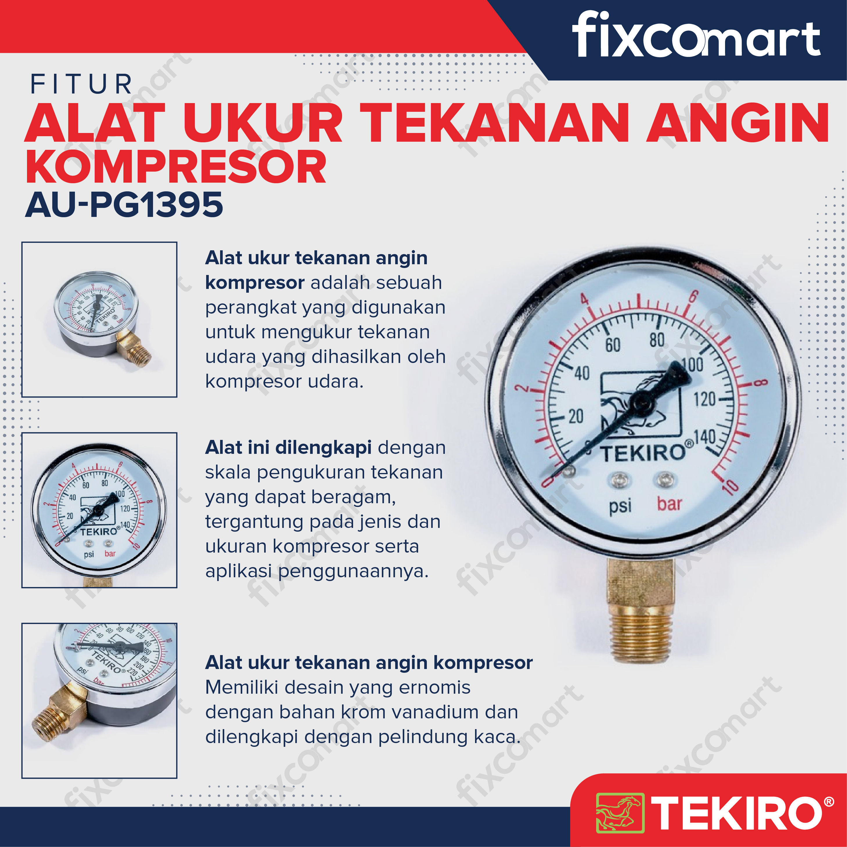 Promo Tekiro Alat Ukur Tekanan 2.5 Bar Diskon 26% Di Seller Fixcomart ... Promo Tekiro Alat Ukur Tekanan 2.5 Bar Diskon 26% Di Seller Fixcomart ...