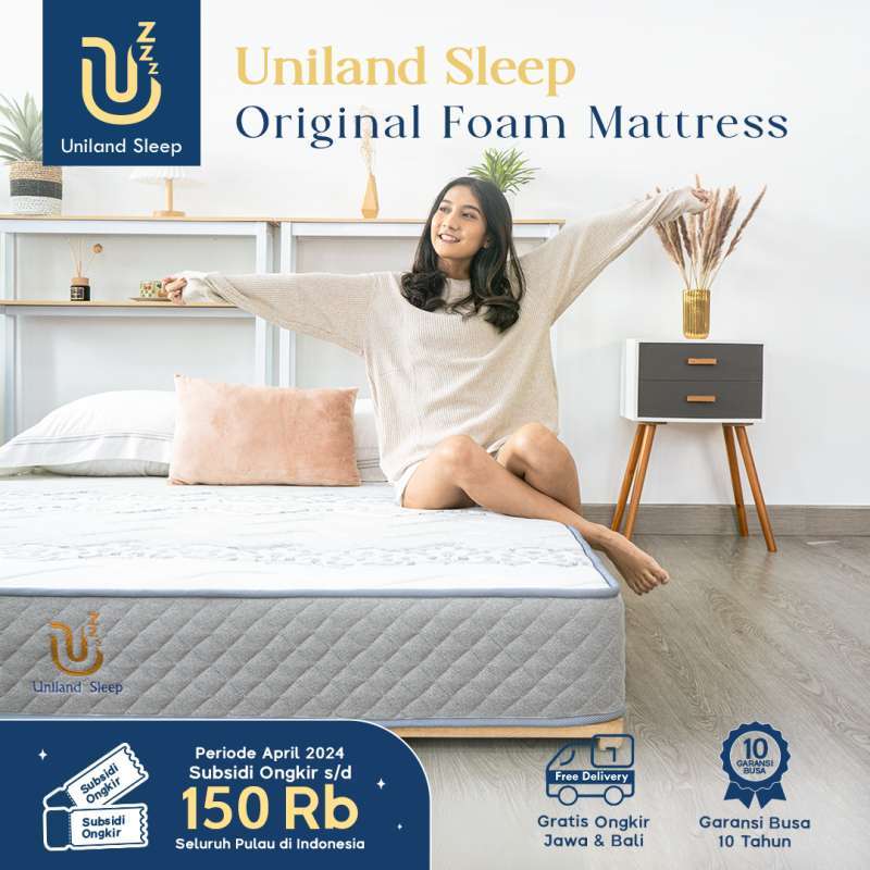 Promo Uniland Sleep Kasur Busa Original 20cm Foam Mattress Box Free ...