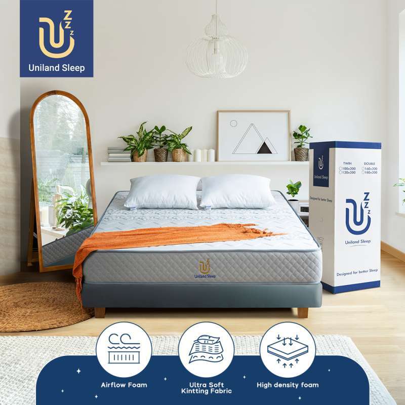 Promo Uniland Sleep Kasur Busa Original 20cm Foam Mattress Box Free ...