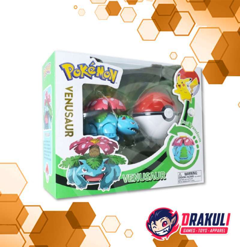 Jual Toys Apolo Pokemon Transform Figure & Ball - Venusaur di Seller ...
