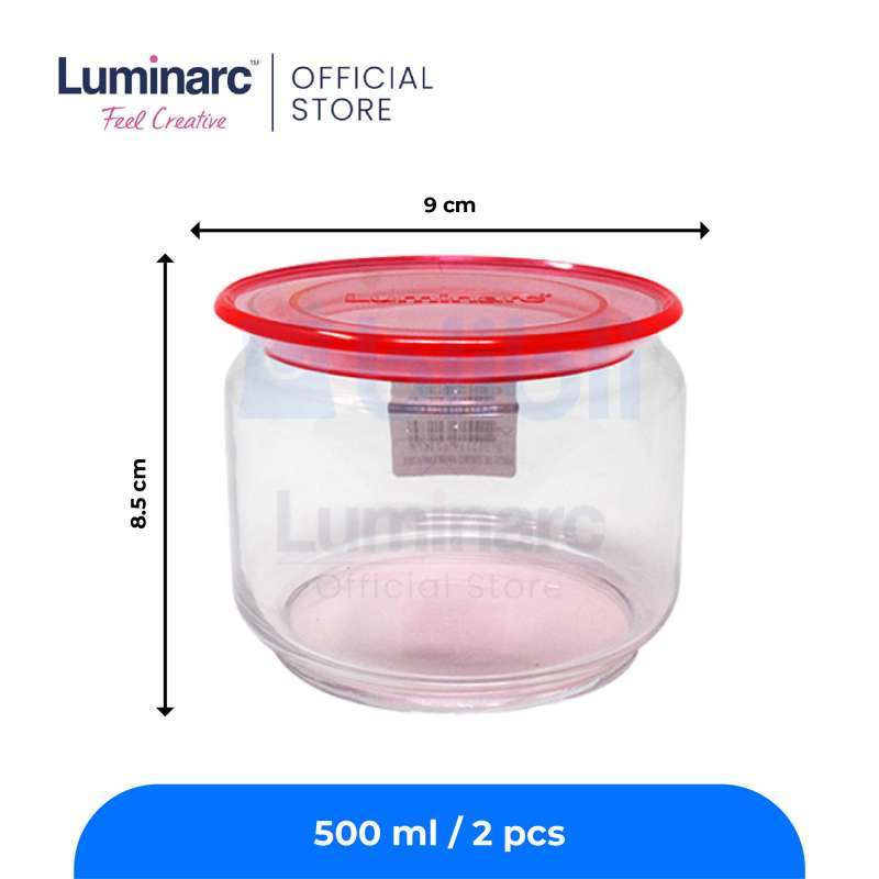 Promo Luminarc Toples Rondo Jar Plano Light Pink / 2 Pcs Diskon 12% Di Seller Luminarc Official ...