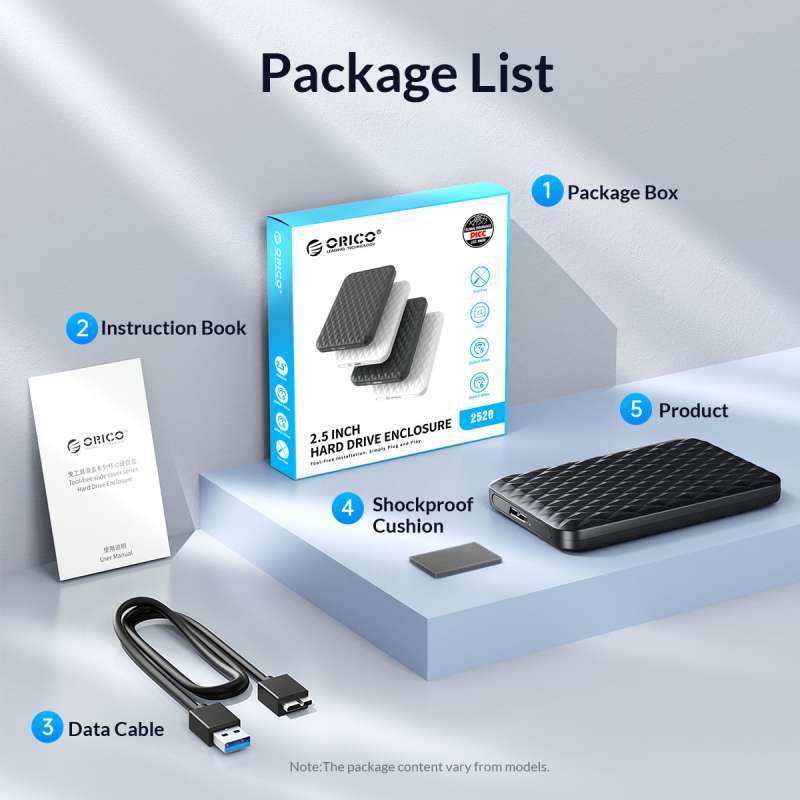 Jual Orico Hdd Ssd Casing / Enclosure 2.5 Usb-c To Usb3.0 - 2520c3-v1 - White Di Seller Orico ...