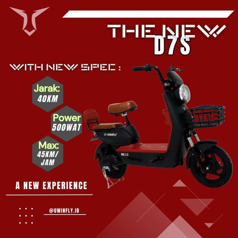 Sepeda Listrik Uwinfly 7 2024 - Harga OTR, Promo April, Spesifikasi ...
