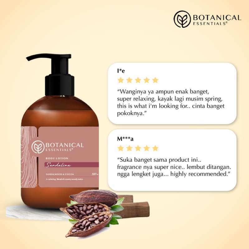 Jual Botanical Essentials - Body Lotion Sandalina 60ml Di Seller Botanical Essentials ...