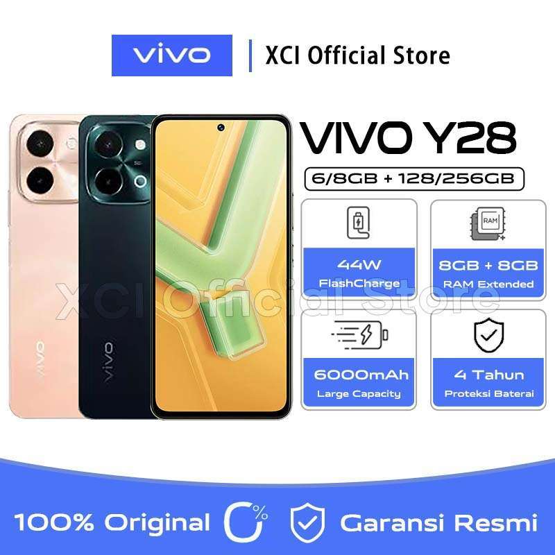 Jual Vivo Y28 6/128gb 8/128gb 8/256gb Ram 8gb+8gb Rom 256gb Nfc 44w Flashcharge 6000mah Battery ...