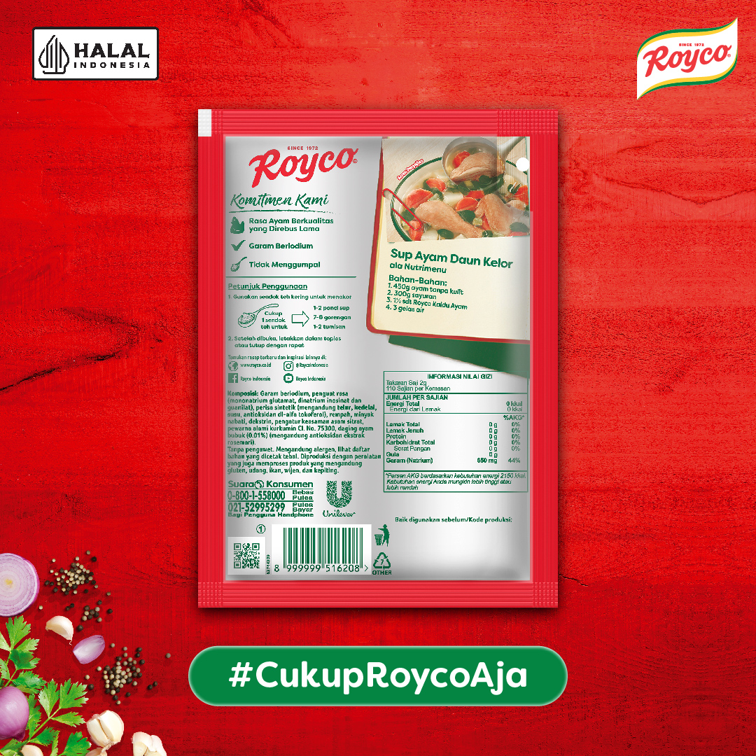Promo Royco Bumbu Kaldu Penyedap Rasa Ayam [220 G/ 24 Pcs/ 1 Karton ...