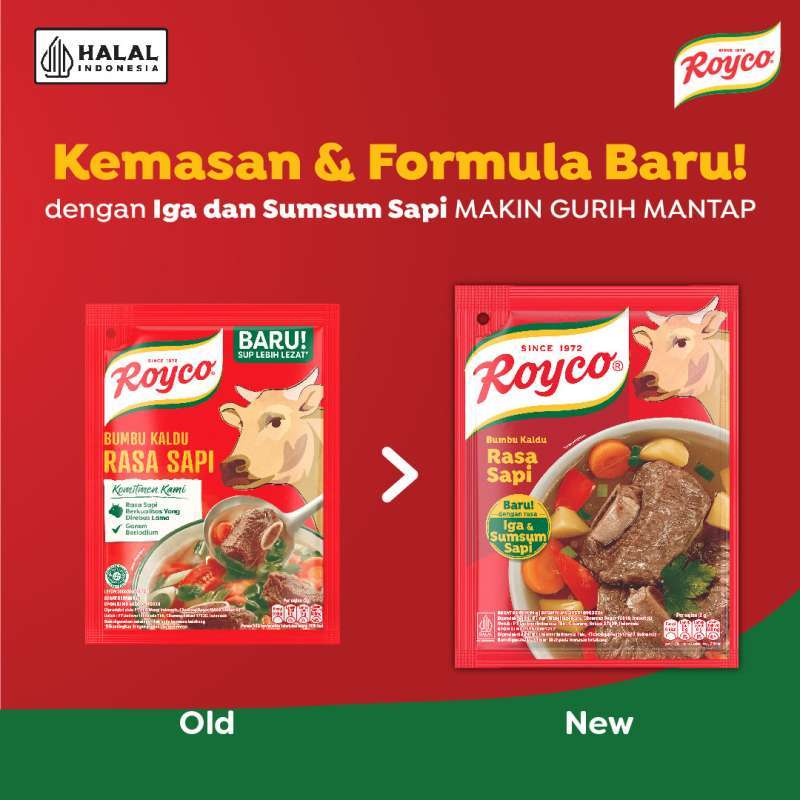 Jual Royco Bumbu Kaldu Penyedap Rasa Sapi [220 G/ 24 Pcs/ 1 Karton ...