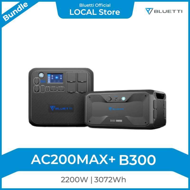 Jual Bluetti Ac200max Expandable Power Station | 2200w 2048wh - Ac200max+1*b300 Di Seller ...