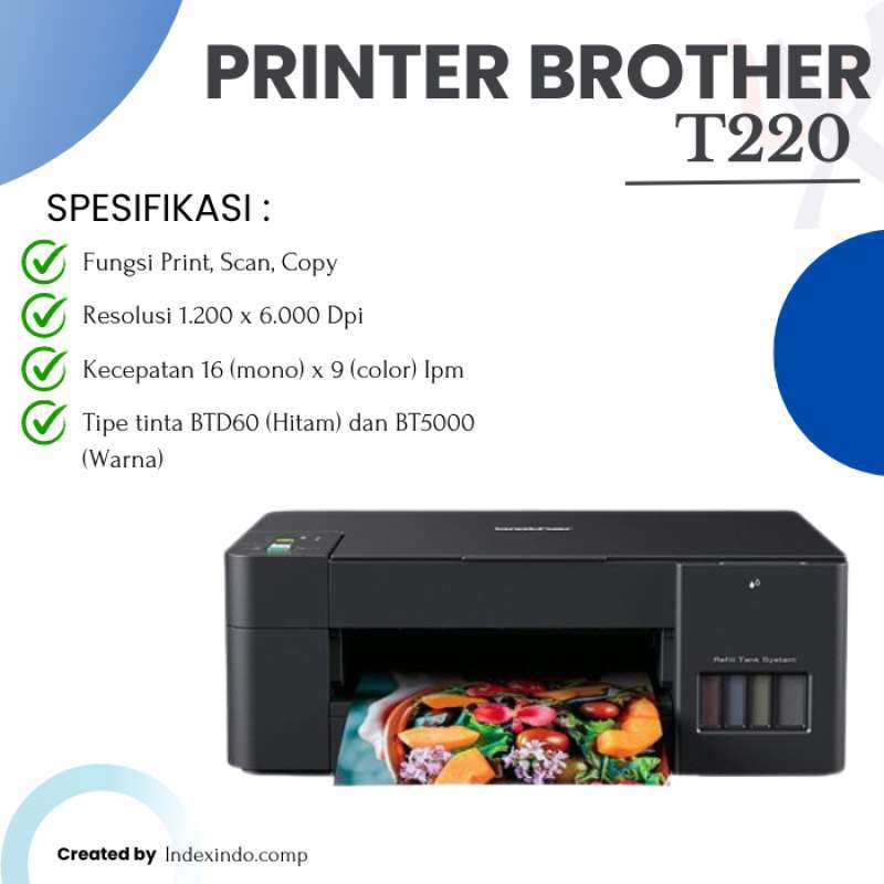 Promo Brother Dcp-t220 Printer Inktank Print-scan-copy Diskon 18% Di ...