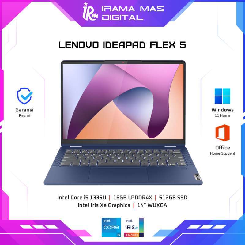 Jual Lenovo Ideapad Flex 5 - Intel Core I5 1335u 16gb 512gb Ssd Wuxga ...