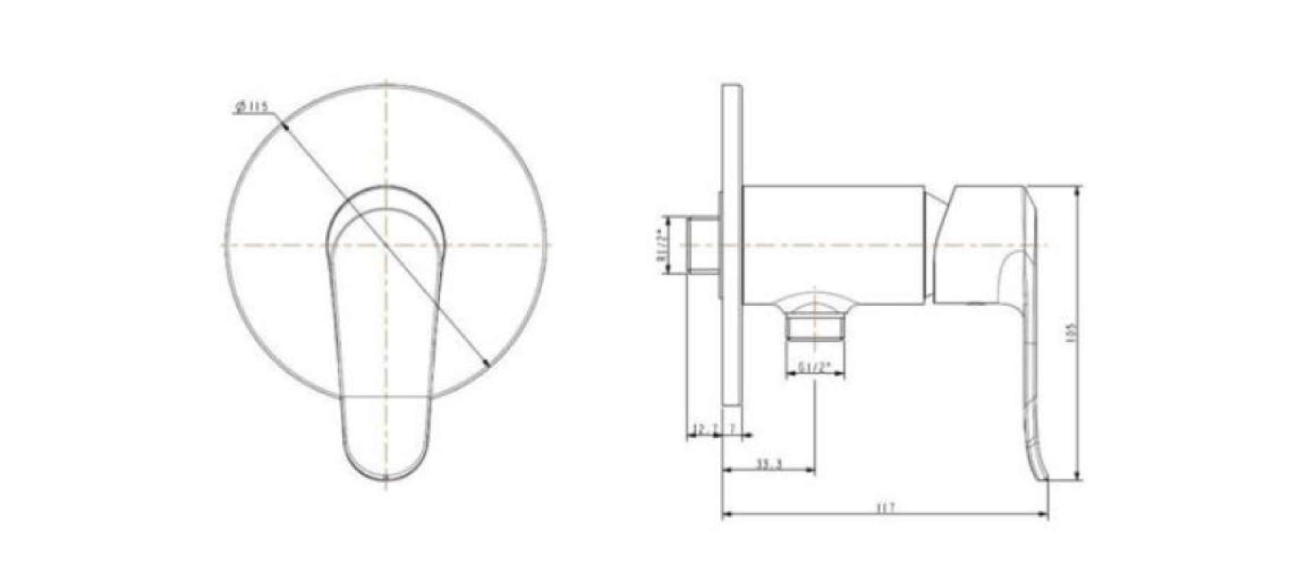 Promo American Standard Keran Mandi Tanam - Neo Modern Exposed Shower ...