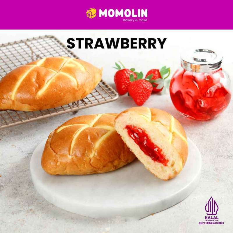 Jual Roti Strawberry Premium Bakery | Roti Manis | Kue Roti Premium Di ...