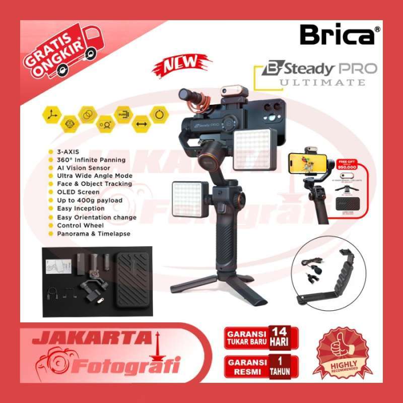 Jual Brica B-steady Pro Ultimate 3-axis Gimbal Stabilizer - Bsteady ...