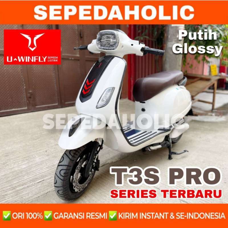 Jual Sepeda Motor Listrik UWINFLY T3S NEW / T3S PRO 1200 Watt Electric ...