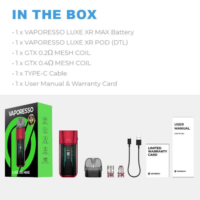 Jual Vaporesso Luxe Xr Max Mod Kit 2800mah 5ml 100% Original - Silver ...
