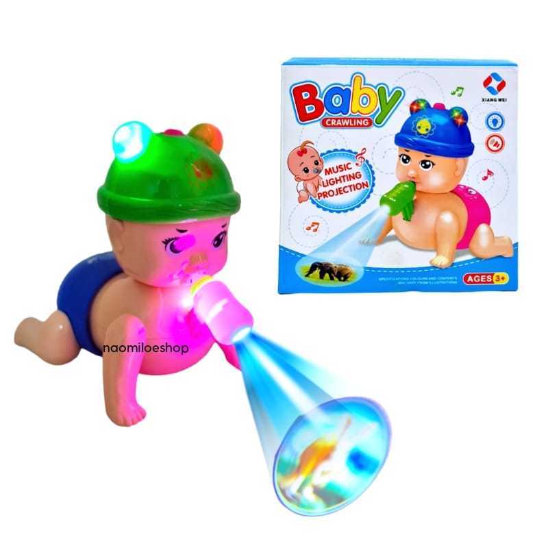 Promo Mainan Edukasi Anak Mainan Baby Crawling Plus Senter Proyektor ...