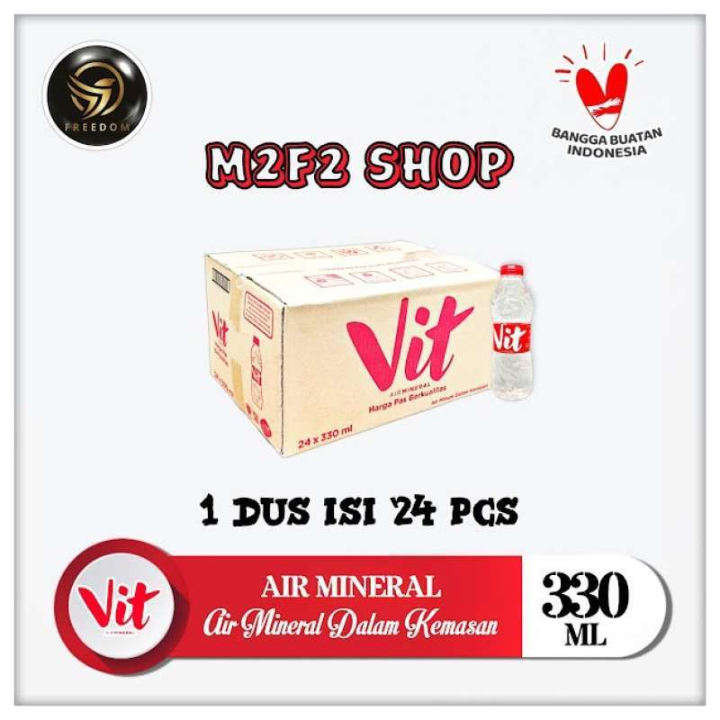 Promo Air Mineral Vit Botol Mini Plastik Pet - 330 Ml (kemasan Karton ...