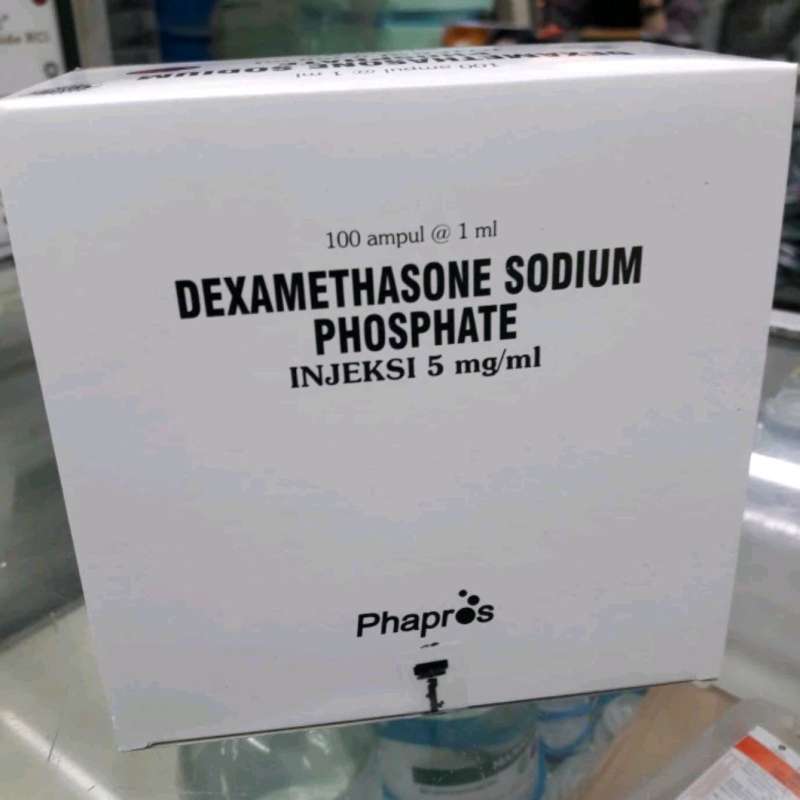 Jual Dexamethasone Sodium Phosphate 5mg Injeksi Per Box Original(resep Dokternya Foto Aja Kertas ...