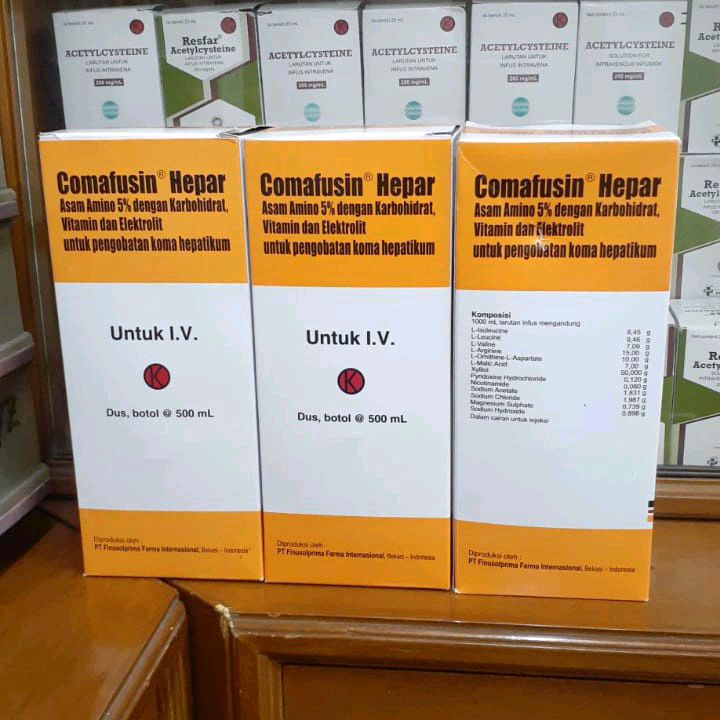 Jual Comafusin Hepar 500ml Infus Injeksi Per Box Original Di Seller ...