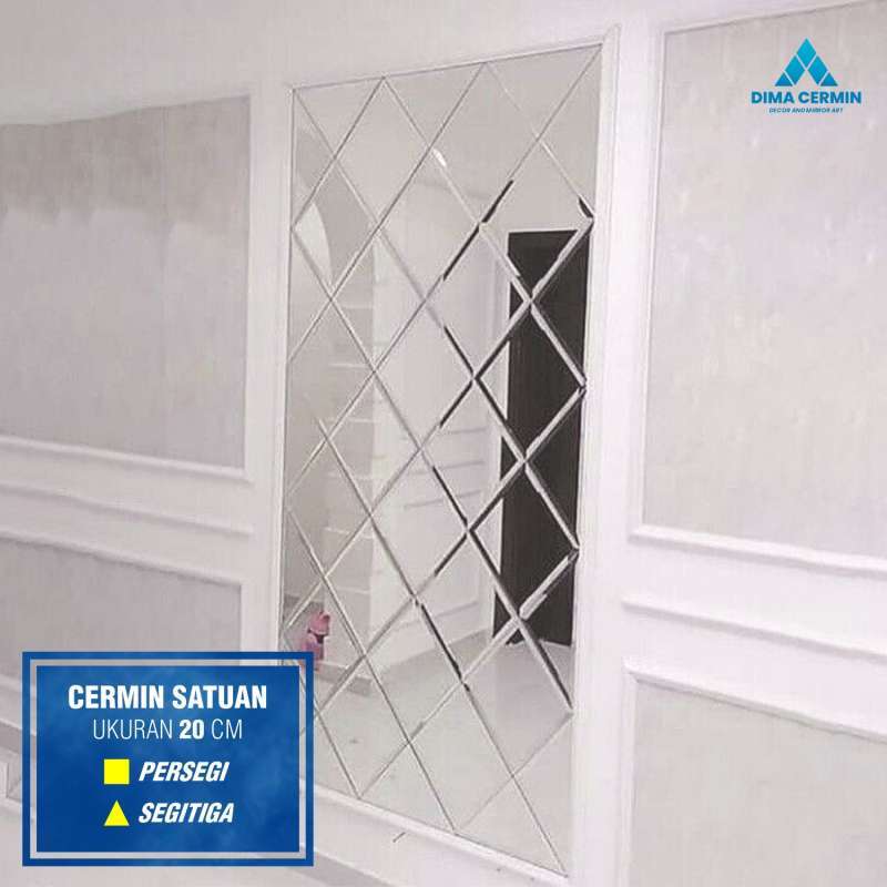 Jual Kaca Cermin Kotak Ukuran 20cm X 20cm / Cermin Dekorasi Aesthetic ...