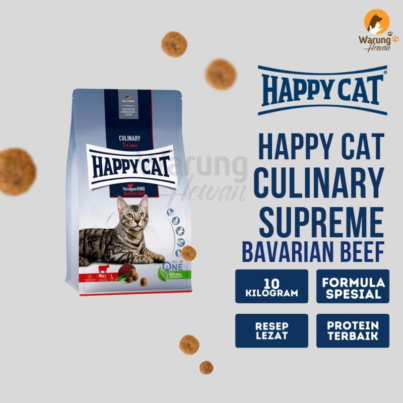 Jual Happy Cat Supreme Bavarian Beef 10 Kg di Seller Warung Hewan ...