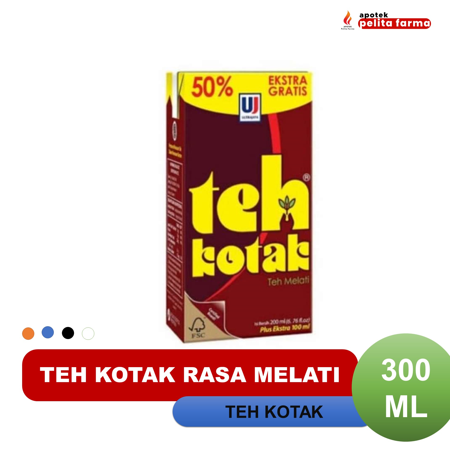 Jual TEH KOTAK RASA MELATI 300 ML - NO BRAND di Seller Apotek Pelita ...
