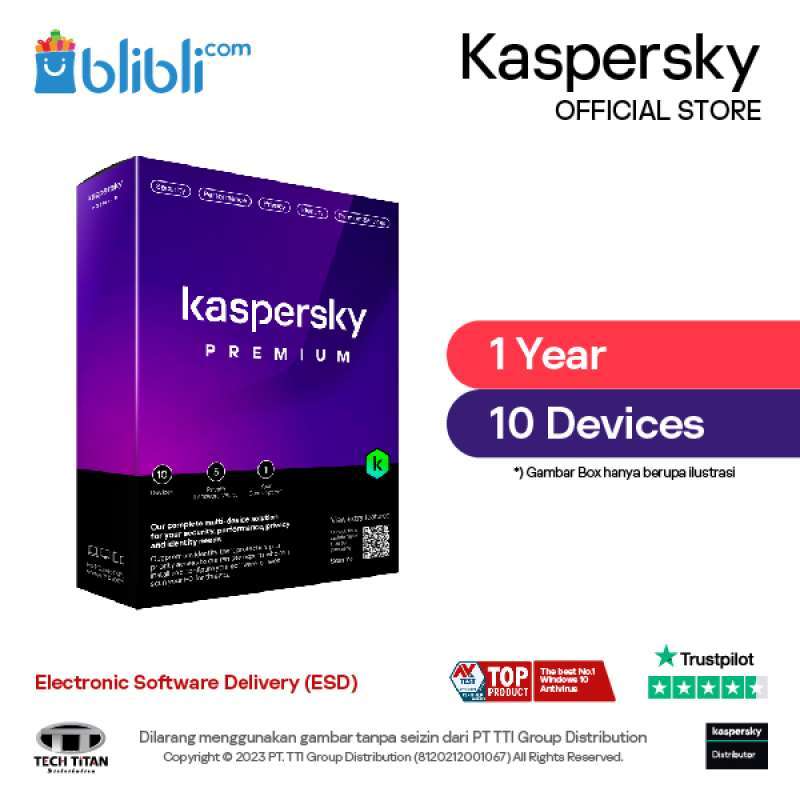 Jual [DIGITAL] Antivirus Kaspersky Premium - 10 Device 1 Year di Seller ...