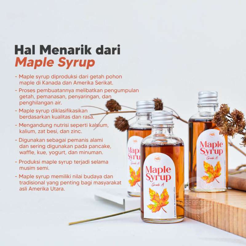 Promo Maple Syrup Simply Natural Sweetener/ Pemanis Alami Maple Sirup ...