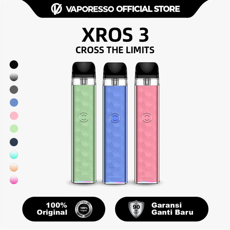 Jual Vaporesso Xros 3 Pod Kit 1000mah 100% Original - Ice Blue Di Seller Vaporesso Official ...