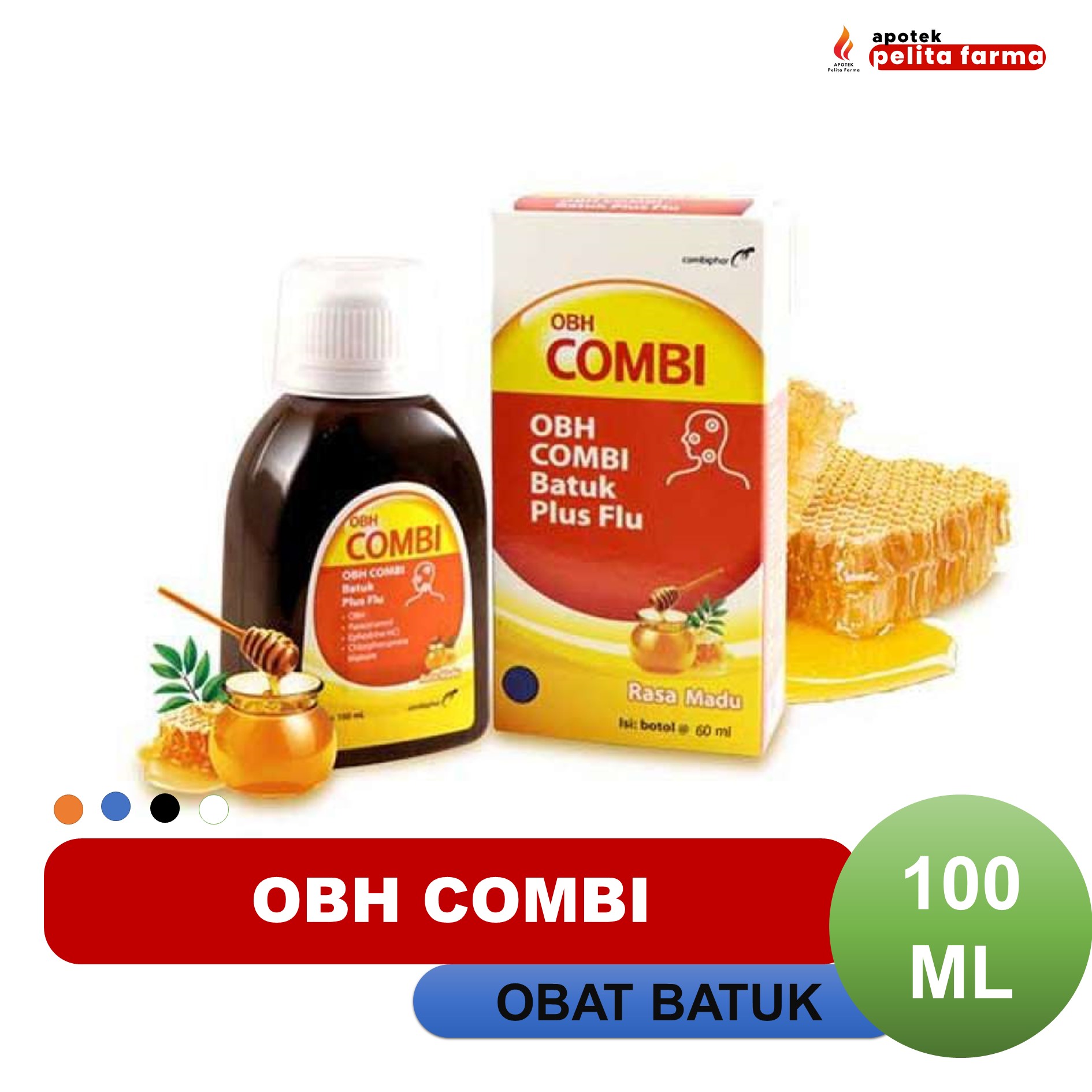 Jual OBH COMBI BATUK PLUS FLU SYR RASA MADU 100 ML di Seller Apotek ...