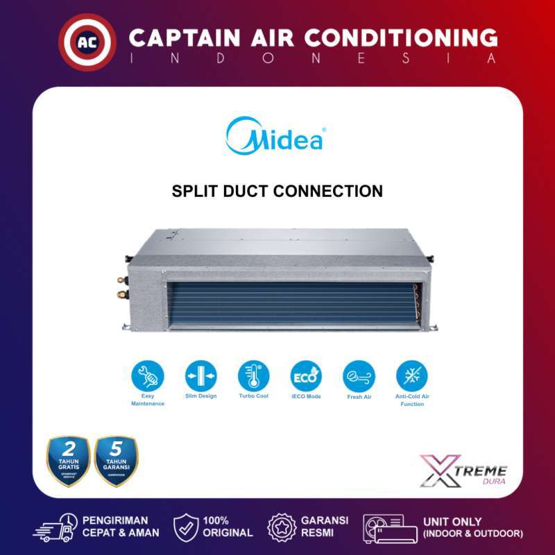 Jual Midea Ac Split Duct Mti-24hwn 2.5 Pk / 3 Pk Di Seller Captain Air ...