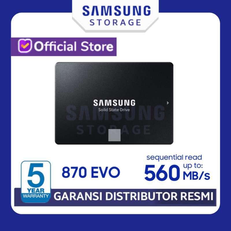 Promo Samsung Ssd 870 Evo 1tb 2tb 4tb 2.5 Inchi Sata Iii Internal Ssd Sata3 - Garansi Resmi 5th ...