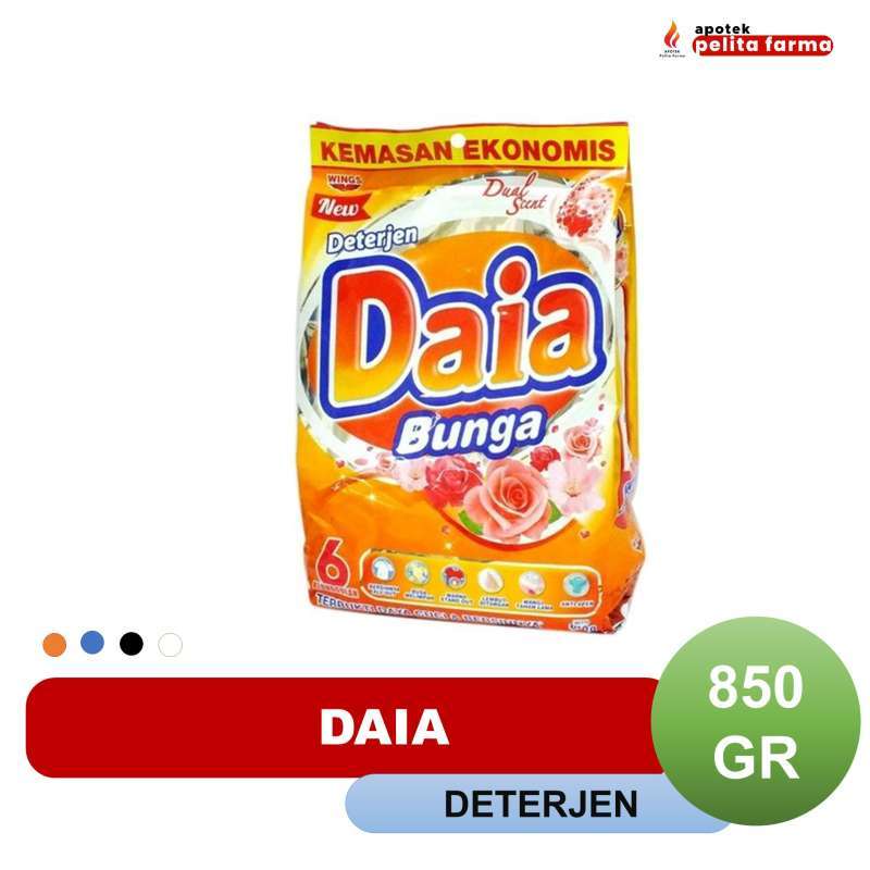 Promo Daia Detergent Bunga 850 Gr Pcs Diskon 4% Di Seller Apotek Pelita ...